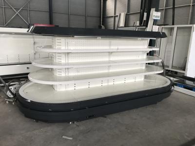China Semi High Multideck Open Display Chiller With 3 Layers Adjustable Shelving for sale