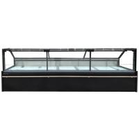 China Pork Burgers Refrigerated Showcase With Inner Top LED Lights Customized for sale