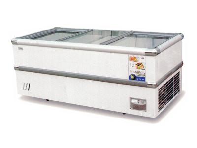 China Jumbo Energy Saving Island Freezer With Inner Led Lighting for sale