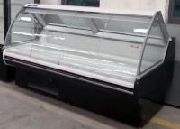 China Fan Cooling Refrigerated Display Chiller for Supermarket with Transparent Glass Endpanels for Sausages for sale