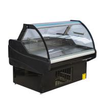 China Customized Energy-Saving Refrigerated Showcase for Supermarket with Inner Top LED Lights for Pork Burgers for sale