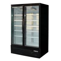 China Vertical Ice Cream Display Freezer With Frameless Triple Glazed Glass Doors for sale