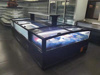 China High-Quality Commercial Chest Freezer with Inner LED Lights with Separate Switches for Frozen Foods for sale