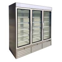 China Auto Frost Stand Up Glass Door Front Chiller Creating Visual Impact for sale