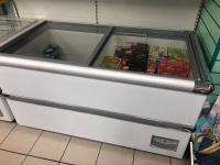 China Energy Saving Horizontal Display Freezer For Supermarket Frozen Food for sale