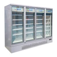 China Fan Cooling Glass Door Freezer Merchandiser With Dixell Digital Thermostat for sale