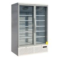 China Fan Cooling Glass Door Freezer Merchandiser With Dixell Digital Thermostat for sale