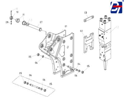 China Hydraulic Breaker spare parts for all types for sale