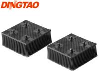 China 92910001 GTXL Spare Parts GT1000 Cutter Bristle 1.6'' Poly Square Foot Black for sale