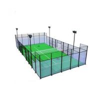 China Professional International Standard Panoramic Glass Padel Court with Customized Size and Bulletproof Glass for sale
