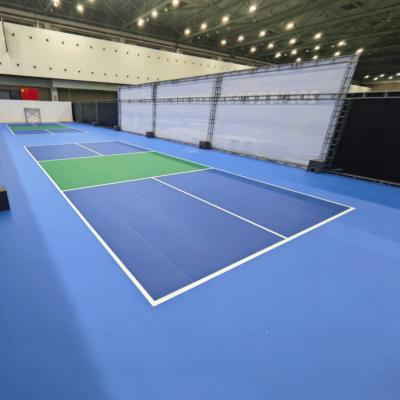 China Customizable Colors Anti-Slip UV Stable PVC Sports Floor for Pickleball and Tennis Courts for sale