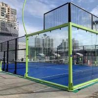 China 10+ Years Life 10x20M Powder Coat Padel Court Durable Padel Tennis Court for Schools Factory Price for sale