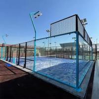 China 10+ Years Life 10x20M Powder Coat Padel Court Durable Padel Tennis Court for Schools Factory Price for sale