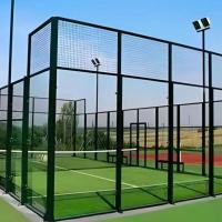 China Hot Dip Galvanized Stainless Steel Padel Tennis Court 20m*10m Size with 10-13MM Thick for Indoor/Outdoor Sports for sale