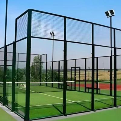 China Hot Dip Galvanized Stainless Steel Padel Tennis Court 20m*10m Size with 10-13MM Thick for Indoor/Outdoor Sports for sale