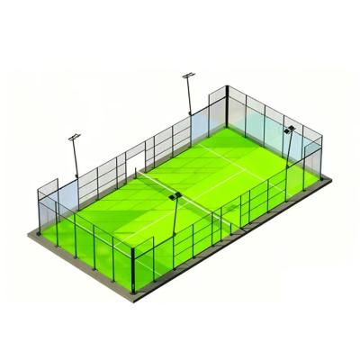 China Customizable Waterproof Padel Court with Hot Dip Galvanized Finish for Outdoor Sports for sale
