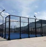 China Professional Padel Court 20mX10m with Durable Steel & PP Construction and 8PCS 200W LED Lights for Indoor/Outdoor Use for sale