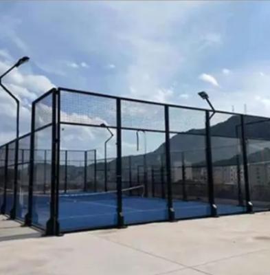 China Professional Padel Court 20mX10m with Durable Steel & PP Construction and 8PCS 200W LED Lights for Indoor/Outdoor Use for sale