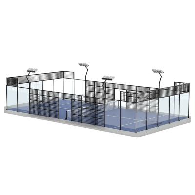 China Professional Paddle Court with Panoramic Design, Waterproof Coating, and Customizable Size for Sports Competitions for sale