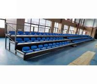 China Customized Sizes Durable Construction Waterproof Seating Telescopic Bleacher Plastic Grandstand for Indoor Outdoor Use for sale