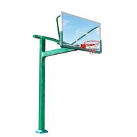 China Customizable Basketball Hoop with Durable Steel Frame and Tempered Glass Backboard for Schools and Gyms for sale