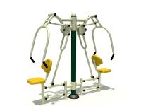 China Durable Galvanized Steel Outdoor Fitness Equipment Rust Resistant Portable Exercise Gear for Parks for sale