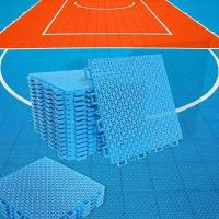 China Factory Direct 12mm Thickness Anti-Slip Eco-Friendly Plastic Interlocking Floor Tiles for Outdoor Basketball Courts for sale