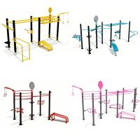 China Custom Multi-functional Outdoor Fitness Station with Rust Resistant and Eco-Friendly Design for Parks and Schools for sale