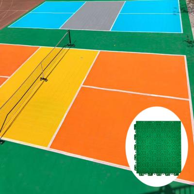 China UV-resistant Interlocking Pickleball Court Set with Anti-slip Surface for Easy DIY Installation for sale