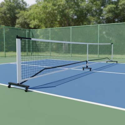 China Outdoor Portable Durable Honeycomb Core Pickleball Equipment with Adjustable Wheel and Net Heights for Badminton and Pickleball for sale