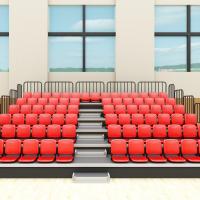 China Portable Telescopic Bleacher Seat with Durable HDPE Material and Customizable Options for Stadiums and Arenas for sale