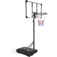 China Portable Basketball Hoop with 36 Inch Backboard and Adjustable Height 1.9m-2.6m for Indoor Outdoor Basketball Stand for sale