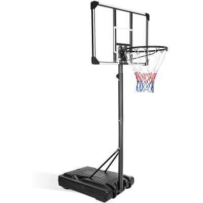 China Portable Basketball Hoop with 36 Inch Backboard and Adjustable Height 1.9m-2.6m for Indoor Outdoor Basketball Stand for sale