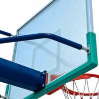 China High Stability Inground Basketball Hoop Fixed Regulation Height Waterproof Sprayed Steel Basketball Equipment for sale
