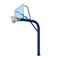 China High Stability Inground Basketball Hoop Fixed Regulation Height Waterproof Sprayed Steel Basketball Equipment for sale