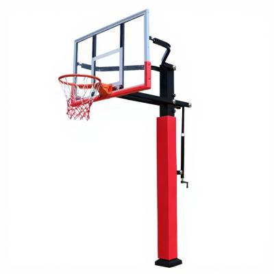 China Heavy-Duty Adult Outdoor Basketball Stand with Movable Standard Frame for School Square or Home Use for sale