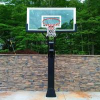 China Hot Selling Inground Height Adjustable Basketball Hoop Outdoor Basketball Court Training Equipment With Stand Rim Net for sale