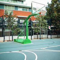 China CE Certification Premium Quality Eco-Friendly Basketball Hoop Stand Tempered Glass Outdoor American Style Basketball Stand Hoop for sale