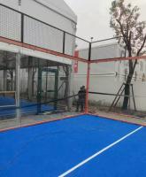 China Custom Color&Lights High Quality Full View Panoramic Padel Court Outdoor Sports Padel Tennis Court for Entertainment Competition for sale