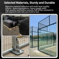 China Outdoor Use Super Panoramic Paddle Courts Cancha De Padel Custom Indoor Padel Portable Tennis Court Padel Court for sale