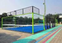 China Hot Sale Outdoor Super Panoramic Padel Court for Commercial Use Galvanized Steel Frame Padel Tennis Court Manufacturer for sale