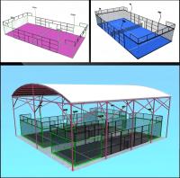 China Hot Sale Outdoor Super Panoramic Padel Court for Commercial Use Galvanized Steel Frame Padel Tennis Court Manufacturer for sale