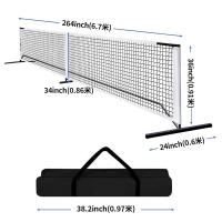 China Portable, Detachable Mobile Tennis and Pickleball Training Net Set Includes Carry Bag for Indoor Outdoor for sale