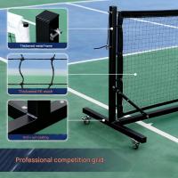 China Professional-grade Pickleball Net Lightweight, Mobile Indoor Outdoor Competition Net System with Wheels for sale