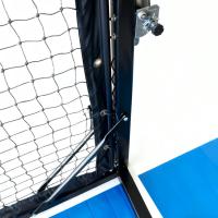 China Professional-grade Pickleball Net Lightweight, Mobile Indoor Outdoor Competition Net System with Wheels for sale