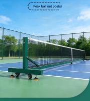 China Tournament-Grade Trendy 6.7m Pickleball Net Set Post Aluminum Alloy Customized Color Professional All Seasons Outdoor for sale