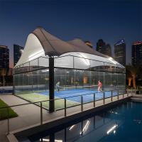 China Juncheng Sports Luxury Paddle Court Sports Equipment for School Club Hot Sale Waterproof Panoramic Padel Court for sale