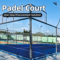 China Panoramic & Super Panoramic Steel and Tempered Glass Padel Tennis Court Outdoor Sports Equipment Source Factory for sale