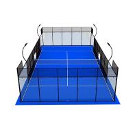 China Panoramic & Super Panoramic Steel and Tempered Glass Padel Tennis Court Outdoor Sports Equipment Source Factory for sale