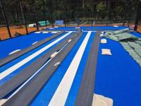 China Source Factory Covered Padel Court Windproof and Rainproof CE 12mm Tempered Glass Modular Installation One-stop Service for sale